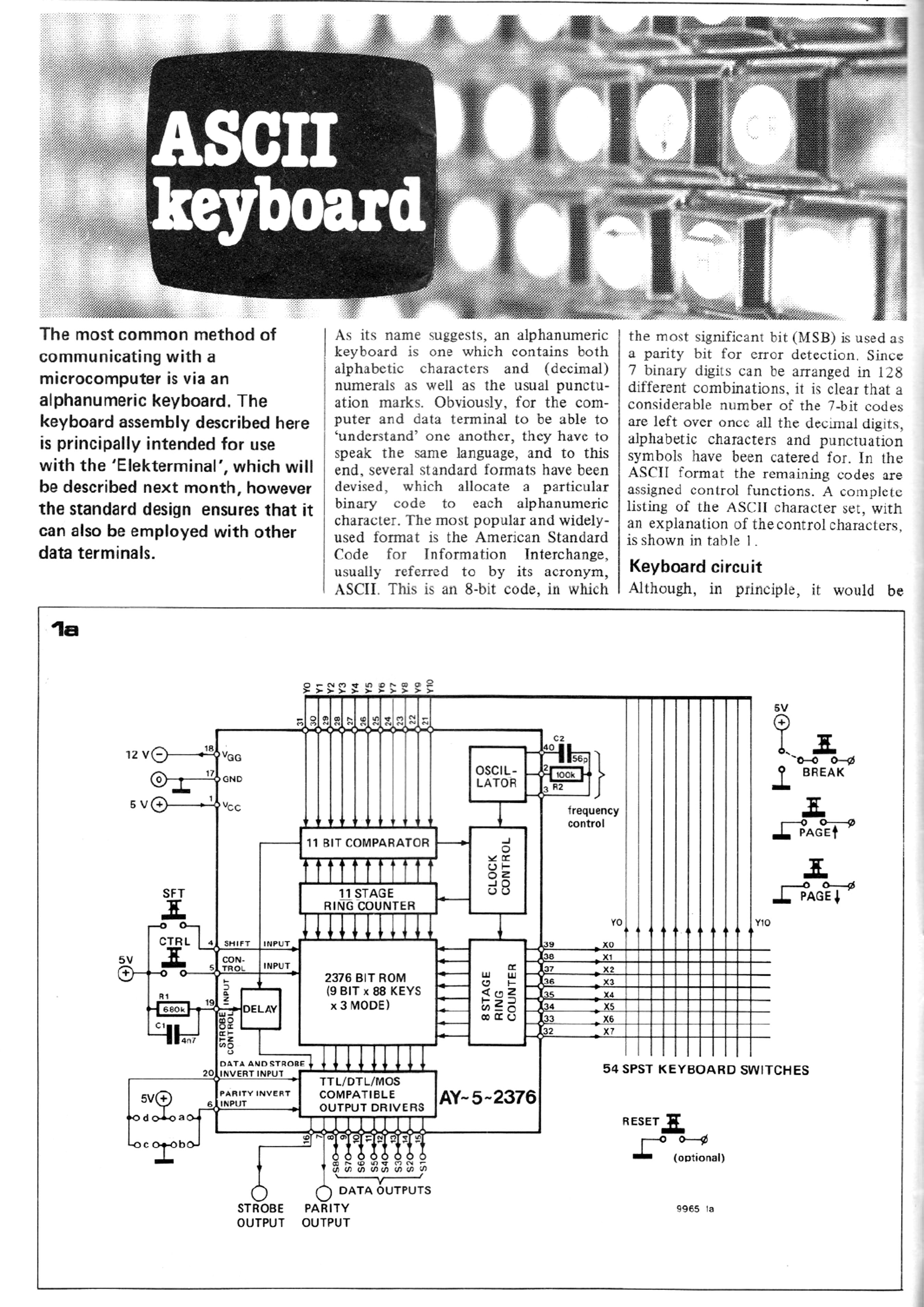 AppleBox - Apple 1 DIY ASCII keyboard page