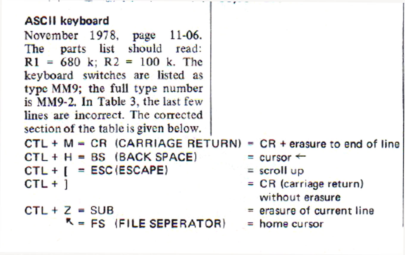 AppleBox - Apple 1 DIY ASCII keyboard page