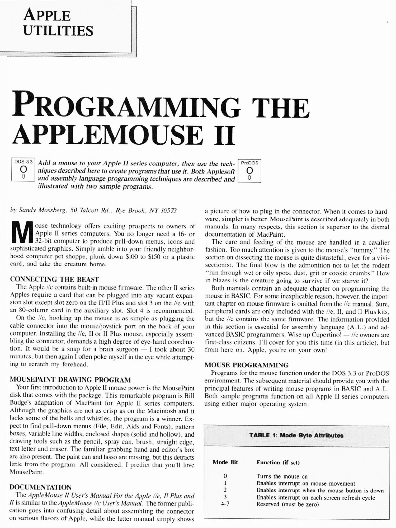 AppleBox - Programming the Apple II Mouse