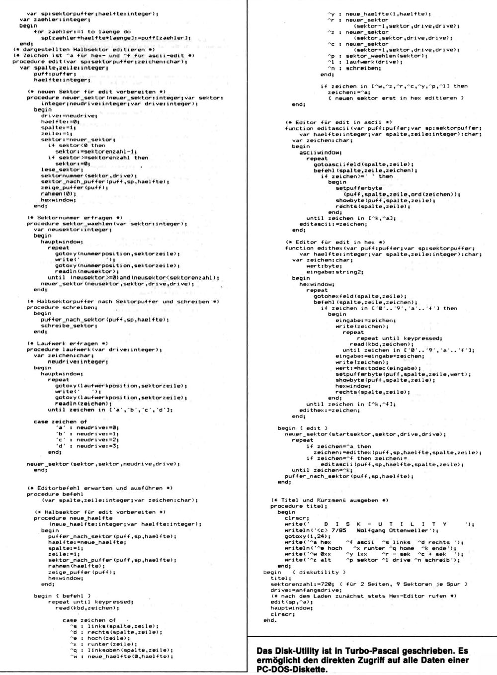 AppleBox - PC DOS Disk DUMP Editor DIY page 01 DE