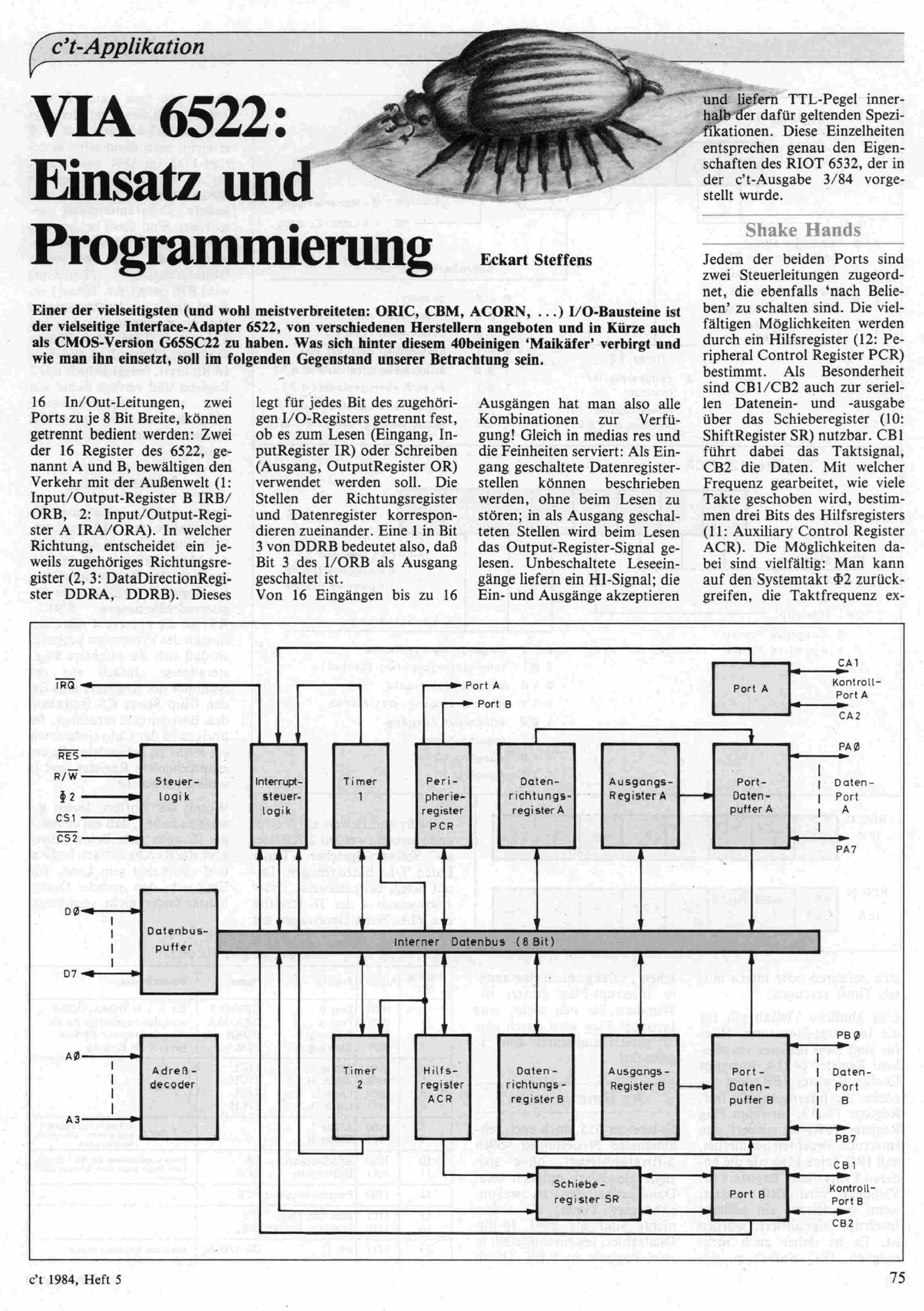 AppleBox - Programmierung des VIA 6522